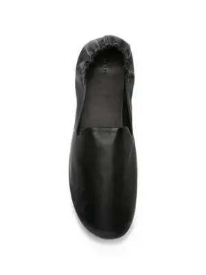THE ROW Casa Slip-on Nappa Leather Slippers - Black