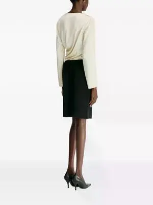 Loulou De Saison Wool Blend Midi Skirt - Black