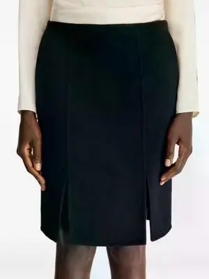 Loulou De Saison Wool Blend Midi Skirt - Black