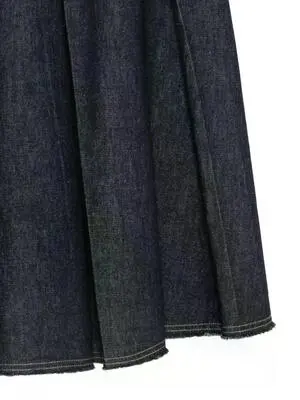 TELA Charlotte/j Pleated Denim Skirt