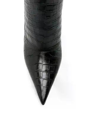 TOM FORD Croc-effect Over-the-knee Stiletto Boots