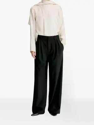 Loulou De Saison Nat Pleated Grain De Poudre Trousers