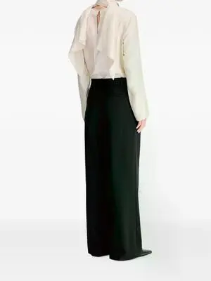 Loulou De Saison Nat Pleated Grain De Poudre Trousers