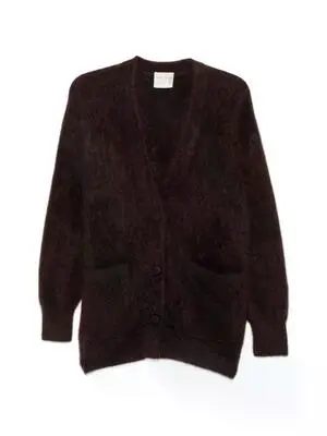 FORTE_FORTE Brushed-knit Cardigan