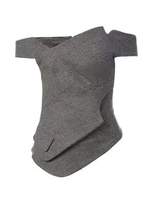 Monse Deconstructed Asymmetric Top - Grey