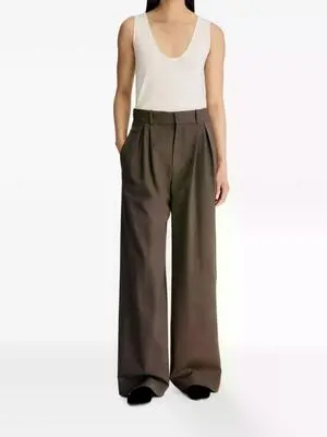 Loulou De Saison Pleated Grain Trousers