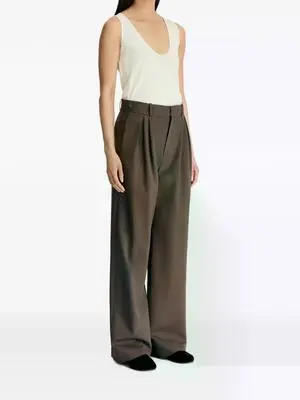 Loulou De Saison Pleated Grain Trousers