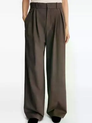 Loulou De Saison Pleated Grain Trousers