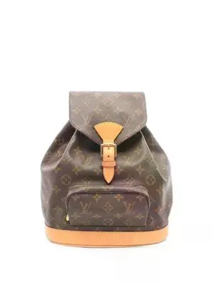 LOUIS VUITTON 2000 Mm Montsouris Monogram Backpack - Brown