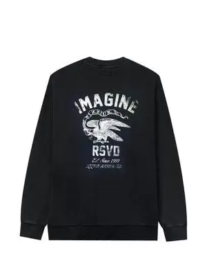 Izzue Logo Patch Graphic Print Sweatshirt