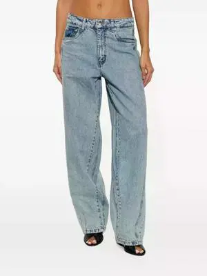 GESTUZ Gzmawi Acid-wash Tapered Jeans