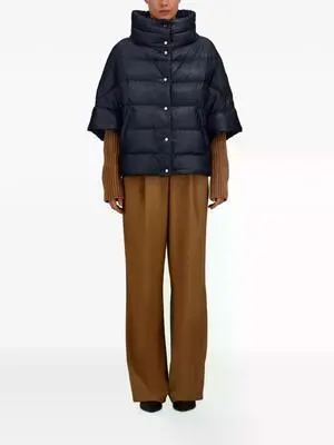 Herno Quilted High-neck Cape