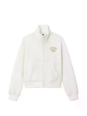 CHOCOOLATE Logo-embroidered Fleece Jacket - White