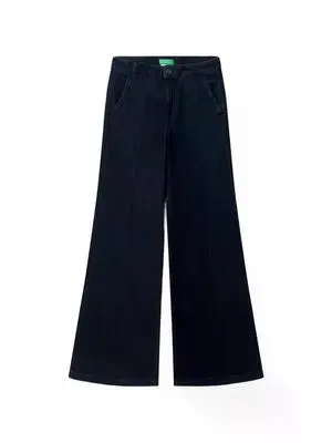BENETTON Wide-leg Trousers With Pressed Crease