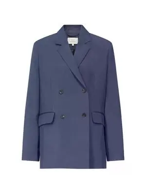 Loulou De Saison Regan Double-breasted Notch-lapel Jacket - Blue