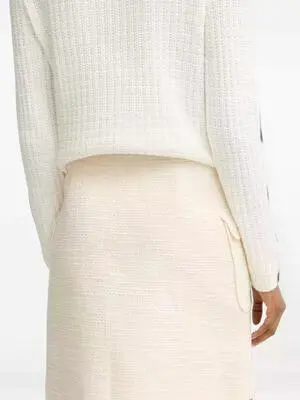 MORGAN Zip-up Mini Tweed Skirt