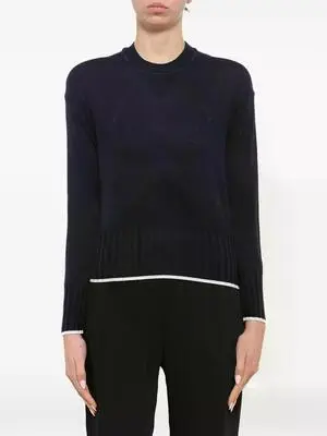 Kenzo Ribbed-knit Sweater With Contrast Tipping