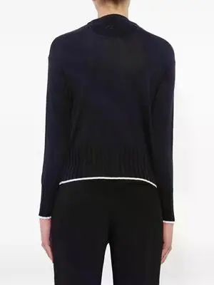 Kenzo Ribbed-knit Sweater With Contrast Tipping