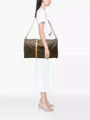LOUIS VUITTON Keepall Bandouliere 50 Monogram Travel Bag