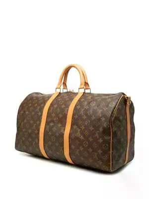 LOUIS VUITTON Keepall Bandouliere 50 Monogram Travel Bag