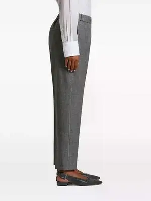 Peserico Elasticated-waistband Pressed-crease Trousers