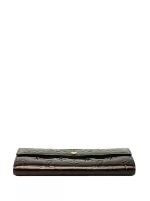LOUIS VUITTON 2013 Monogram Vernis Sarah Wallet Long Wallets - Purple