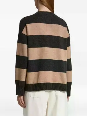 Peserico Striped Lurex Detail Sweater