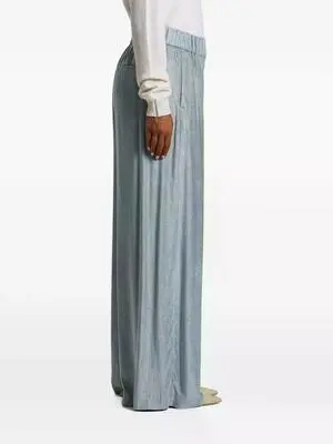 Peserico Plissé-effect Wide-leg Trousers