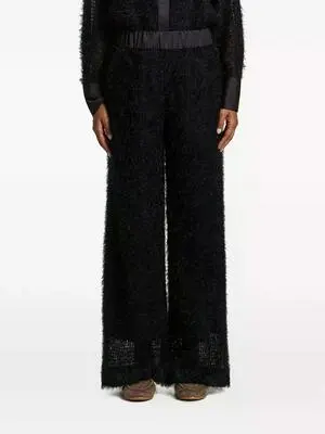 Peserico Feather-effect Wide-leg Trousers