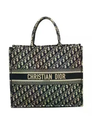 Dior 2017 Oblique Book Tote Bag - Blue