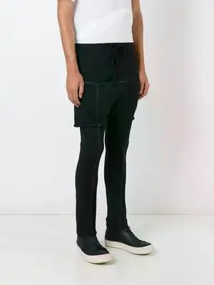 THOM KROM Drop Crotch Trousers With Overlay Shorts