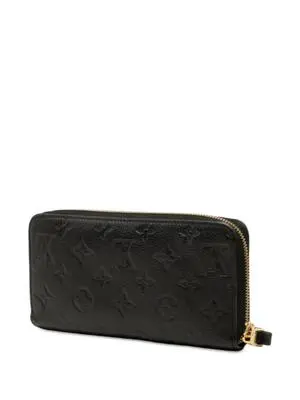 LOUIS VUITTON 2017 Monogram Empreinte Zippy Wallet Long Wallets - Black