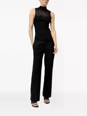 Hugo Knitted Top With Sheer Section