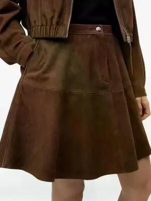 Hugo Suede Skirt With A-line Shape