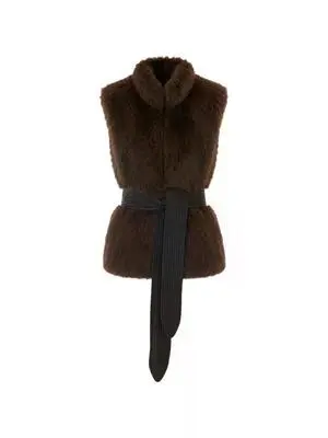 Liu Jo Belted Faux-fur Jacket