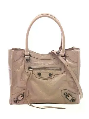 Balenciaga Mini Lambskin Le City Satchel - Neutrals