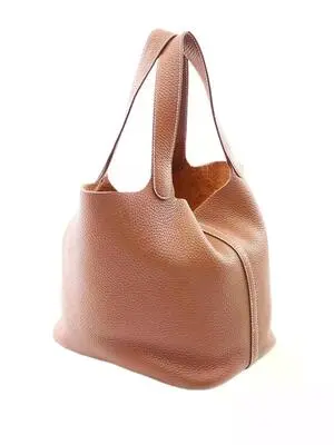 Hermès Clemence Picotin Lock 22 Handbag - Brown