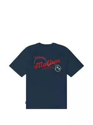 MALBON Vista Demand Logo-print T-shirt - Blue