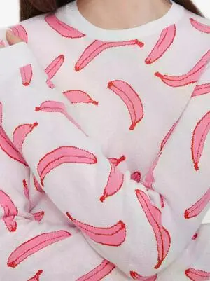 BENETTON Banana-print Intarsia Sweater