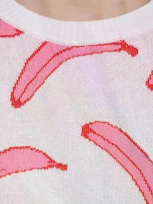 BENETTON Banana-print Intarsia Sweater