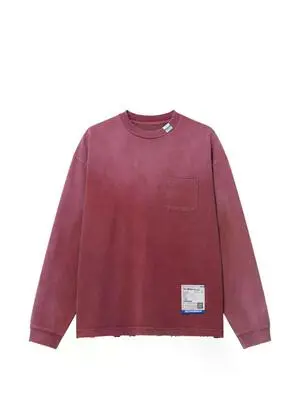 Mihara Yasuhiro Sun Faded Like Distressed Sweatshirt - Red