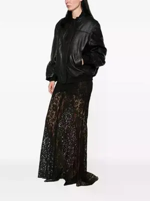 ROTATE BY BIRGER CHRISTENSEN Zip-up Leather Jacket