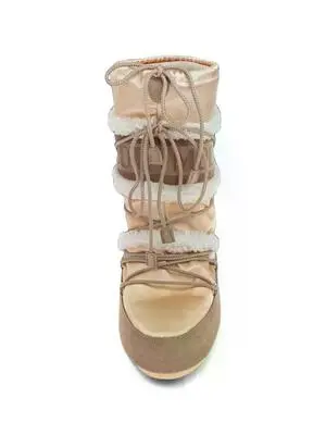 Moon Boot Icon Pearly Plus Lace-up Boots - Neutrals