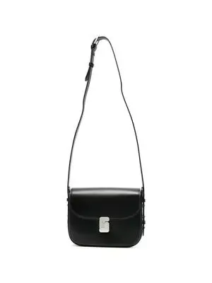 Soeur Mini Bellissima Leather Shoulder Bag - Black