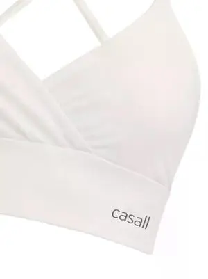 CASALL Crossover-front V-neck Sports Bra