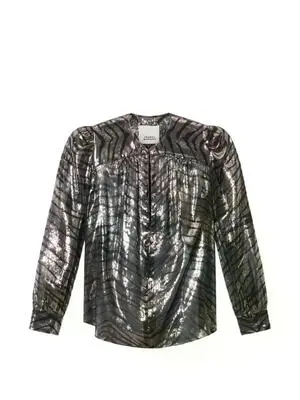 Isabel Marant Étoile Farali Silk Top - Silver