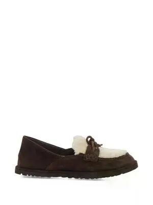UGG Zora Shearling-trim Loafers - Brown