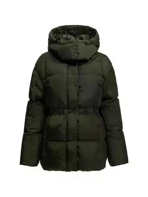 Moncler Agneux Quilted Hooded Coat
