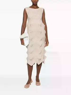 Issey Miyake Textured Pleated Dress
