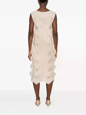 Issey Miyake Textured Pleated Dress